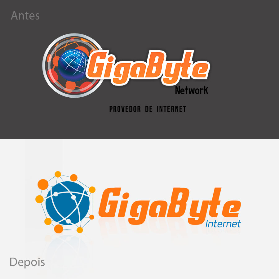 Criação de marca e identidade visual para provedor - Gigabyte Internet